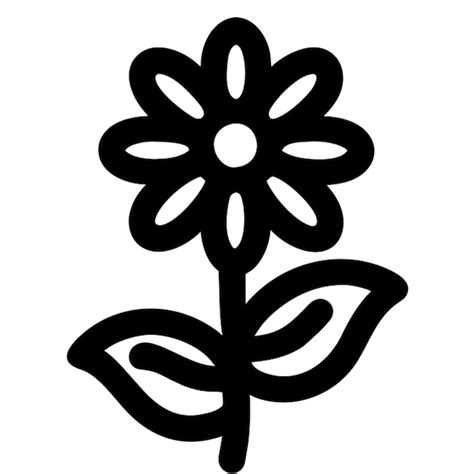 Flower Without Stem Icon Premium Ai Generated Vector