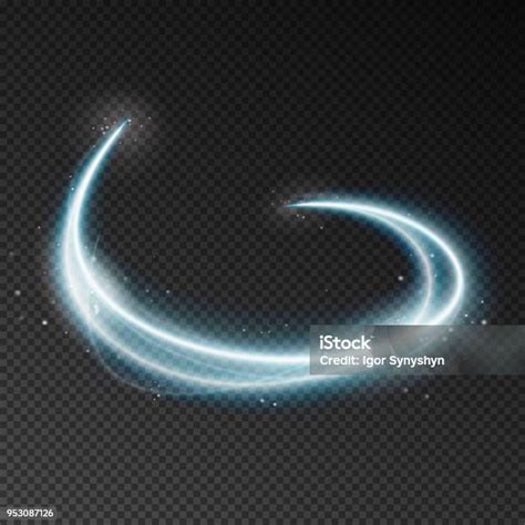 모션에서 네온 모호한 원입니다 벡터 소용돌이 흔적 효과 추상 빛나는 반지 느린 셔터 속도 효과 빛 그림입니다 Bokeh 반짝이 라운드 모양 모션 노출 시간에 빛을 추상화