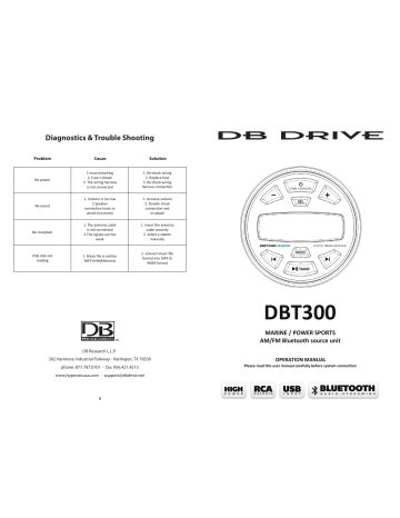 DB Drive DBT Operation Manual Manualzz