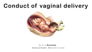 Conduct Of Vaginal Delivery PPTX