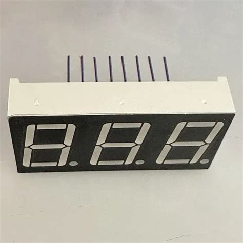 Orange 04inch Triple Digit Led Display 7 Segment Common Anode For