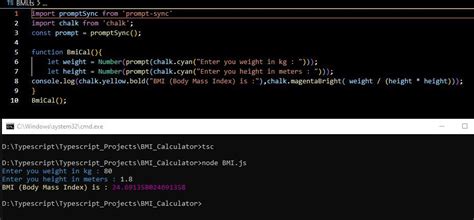 typescript program to calculate body mass index kainat abbasi posted
