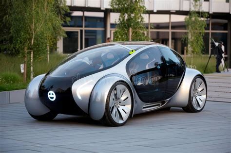 Futuristic Electric Concept Car With Innovative Design And Eco Friendly