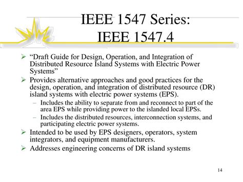 PPT IEEE 1547 The DG Interconnection Standard PowerPoint Presentation ID 254976