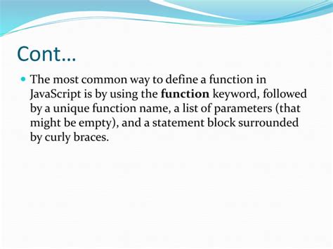 java script functions ppt