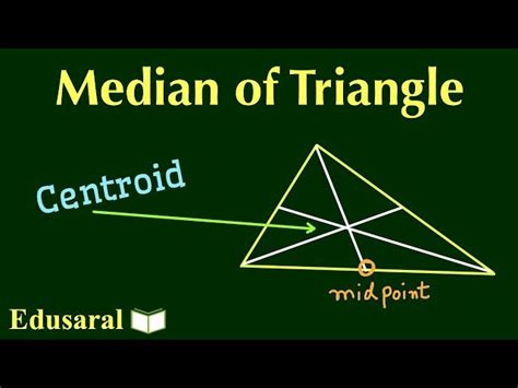 Median Of A Triangle Definition Median Of Triangle Formula