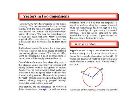 Vectrs 2d Vectors Lecture Vectors In Two Dimensions Until Now We