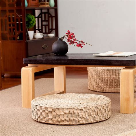 Mm Thick Japanese Futon Yoga Mat Round Straw Tata Vicedeal