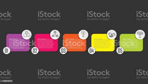 비즈니스 정보 프레젠테이션을 위한 인포그래픽 템플릿 단계 가이드입니다 벡터 배너 사각형 및 아이콘 요소 최신 워크플로 다이어그램