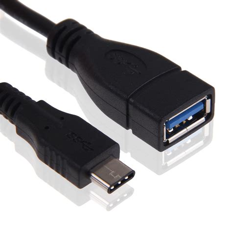 Black Usb Type C Male Interface To Usb A Female Connector Data Otg Cable Ebay