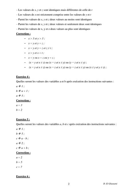 SOLUTION Td Algorithmique Exercices Corrig S Studypool