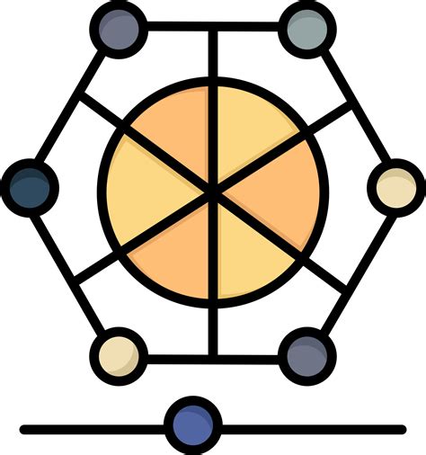 Machine Learning Language Data Flat Color Icon Vector Icon Banner