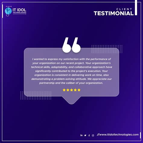 It Idol Technologies On Linkedin Clienttestimonial Clientreview