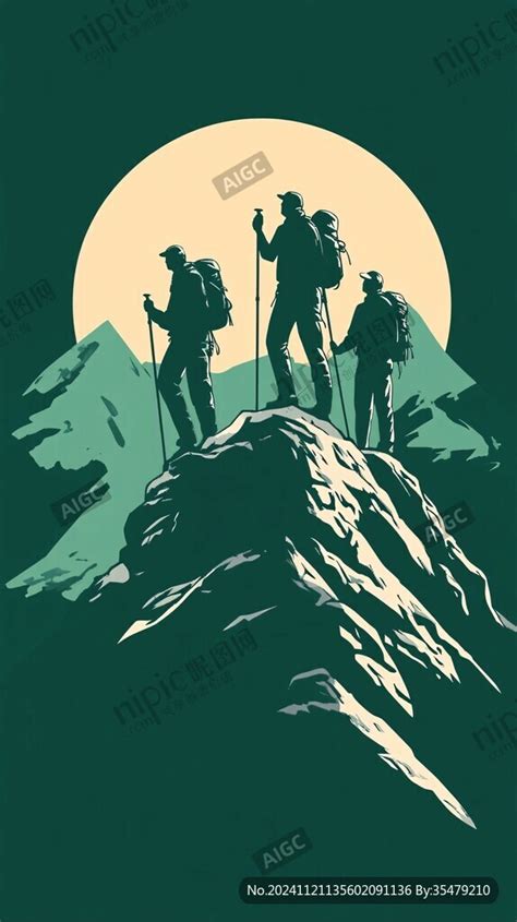 Ai创作图登山节海报 登山插画 爬山登山爬山户外探险 爬山海报 探险户外运动爬山 户外旅游探险爬山 登山运动插画 登山运动户外活动 户外徒步素材 登山海报 登山节徒步节 登山展板 徒步运动健身