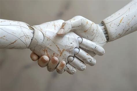 Symbolizing Human Robot Collaboration A Handshake Between Humanity And Innovative Technology