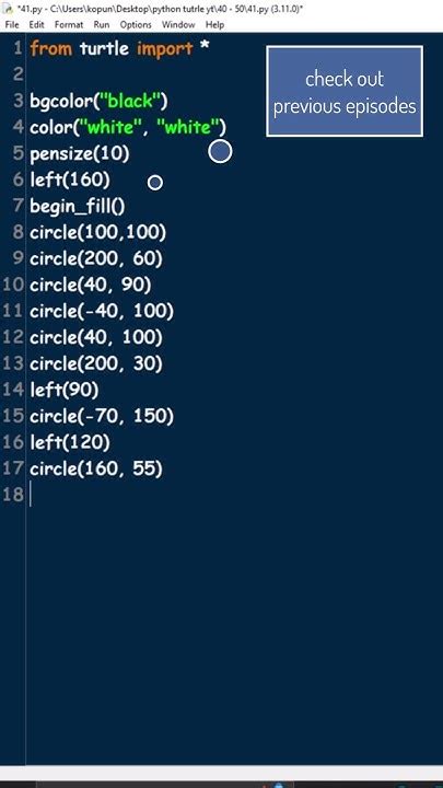 Python Turtle Apple Logo Tutorial Python Pythonturtlegraphics Pythonturtle Short Youtube