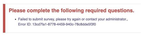 error message when submitting course evals r utarlington