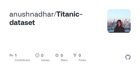 Titanic Dataset Titanic Dataset Csv At Main · Anushnadhar Titanic Dataset · Github