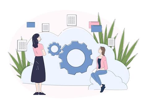 premium vector cloud based engine concept programmers and it