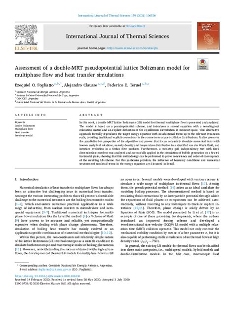 Pdf Assessment Of A Double Mrt Pseudopotential Lattice Boltzmann Model For Multiphase Flow And