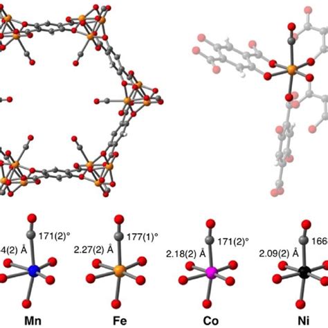 Structures Of M Mof 74 Determined By Neutron Diffraction Top Left Download Scientific Diagram