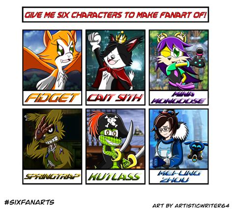Six Fan Art Challenge By Xros64 On Deviantart