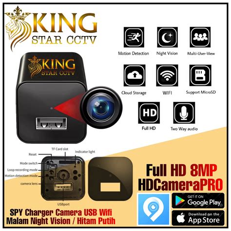 Jual Spy Cam Spy Camera Spy Wifi Full Hd P Mp Usb Wifi Model Adaptor Shopee Indonesia