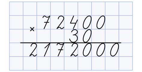 Умножение в столбик