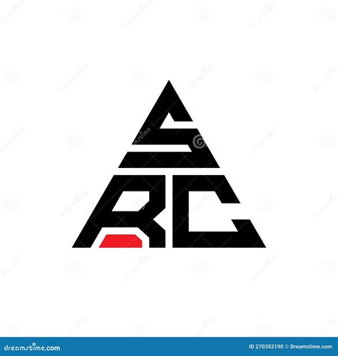 SRC Triangle Letter Logo Design With Triangle Shape SRC Triangle Logo Design Monogram SRC
