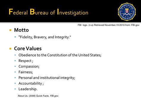 Ppt Fbi Powerpoint Presentation Free Download Id5440935