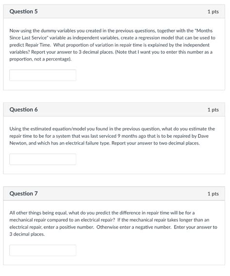 Solved Now Using The Dummy Variables You Created In The Chegg Com