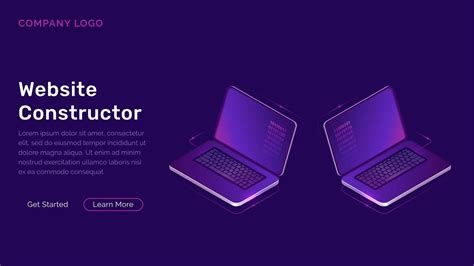 Website Constructor Isometric Concept 21795406 Vector Art At Vecteezy