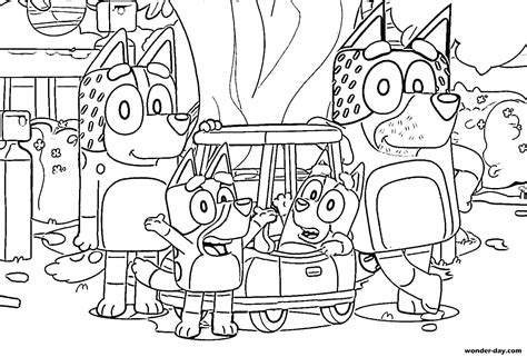Dibujos De Bluey Para Colorear Imprimir Dibujos Para Niños