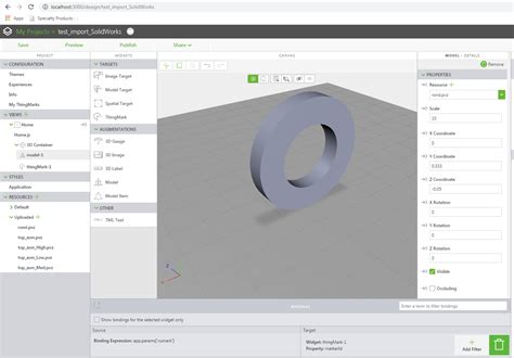 Solved Solidworks Assembly File Sldasm In Vuforia Stud Ptc