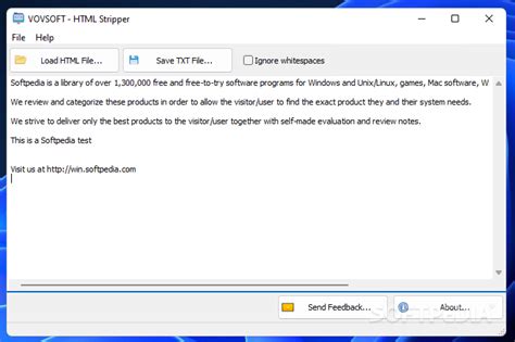 Vovsoft Html Stripper Download Free Windows 24 Softpedia