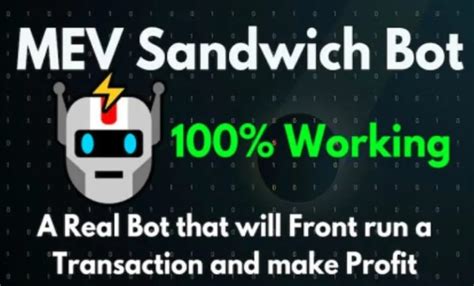 Build Mev Bot Sandwich Bot Pancake Swap Bot Front Running Bot And