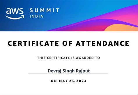 Devraj Singh Rajput On Linkedin Awssummit Cloudcomputing Awsindia