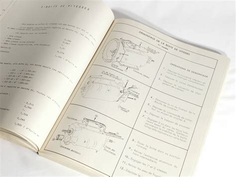Peugeot 203 Documentation Technique Pour Ateliers Dagences Manuel Datelier Réédition