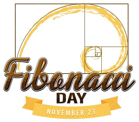 Premium Vector Fibonacci Day Poster Design