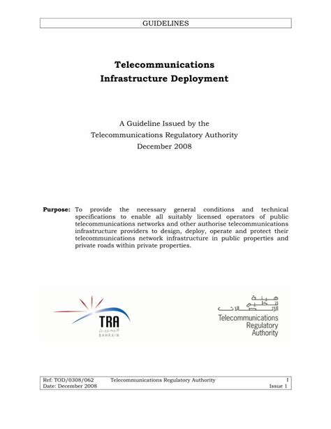 Pdf Telecommunications Infrastructure Deployment · Pdf Filetelecommunications Infrastructure