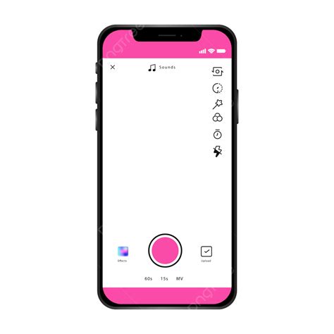 Tiktok App Interface Template A Icons Tiktok Tok PNG And Vector With