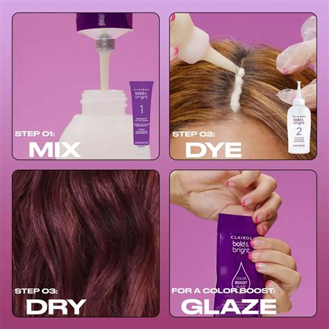 Clairol Bold And Bright Permanent Hair Color V3 Intense Passion Plum