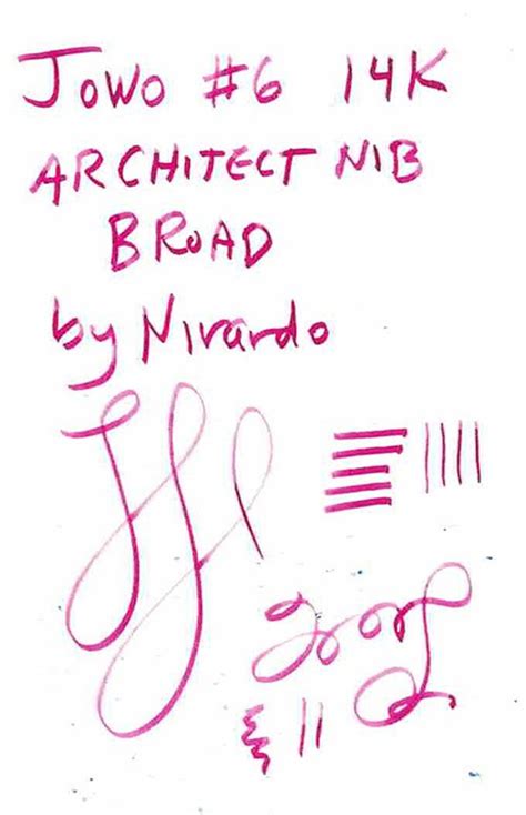 Jowo 6 Compatible 14k Broad Nib Architect Grind Peyton Street Pens
