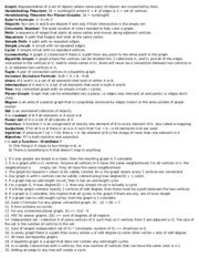 CS Test Cheat Sheet Recovered Graph Representation Of A Set Of Objects Where Some Pairs