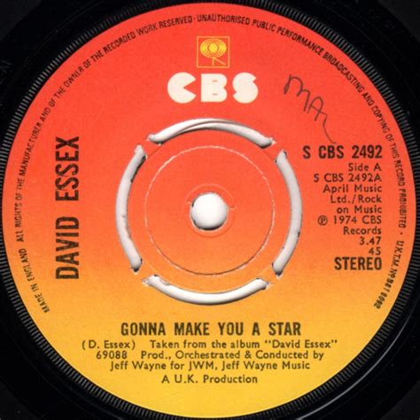 David Essex Gonna Make You A Star Releases Discogs