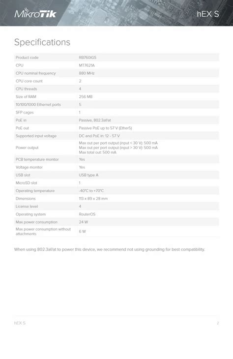 Mikrotik Hex S Rb760igs Router 5xgbit Lan 1xpoe 1xsfp 880mhz Cpu Usb At Rs 5885 Mikrotik