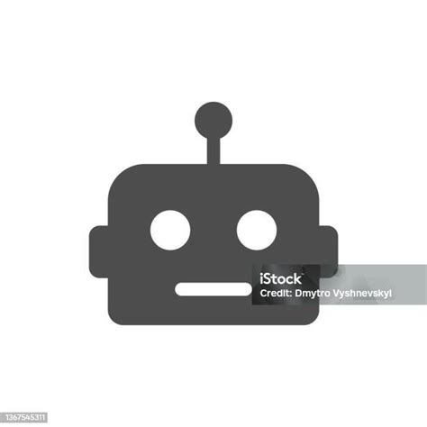 흰색으로 분리된 인공 지능 실루엣 벡터 아이콘 웹 모바일 앱 Ui 디자인 및 인쇄를 위한 사이버 기술 아이콘 설정 개념에 대한 스톡 벡터 아트 및 기타 이미지 Istock