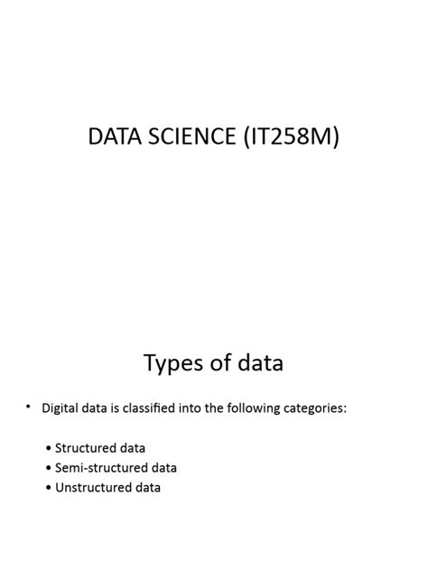 Data Science Class2 Pdf Categorical Variable Databases