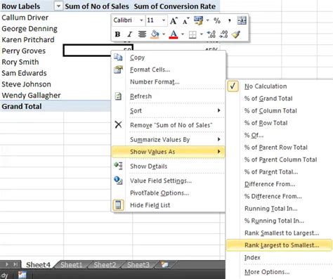 Rank Fields In A Pivottable In Excel Computergaga