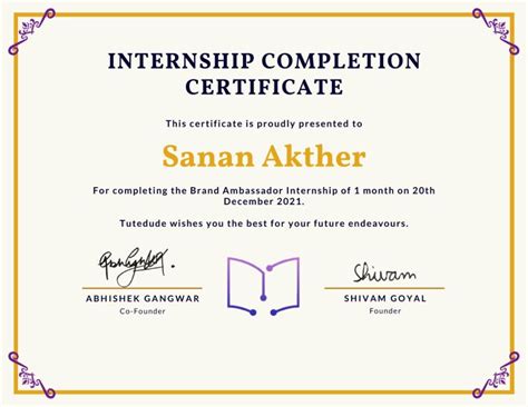 Sanan Akther On Linkedin Internship Elearning Tutedude Brandambassador